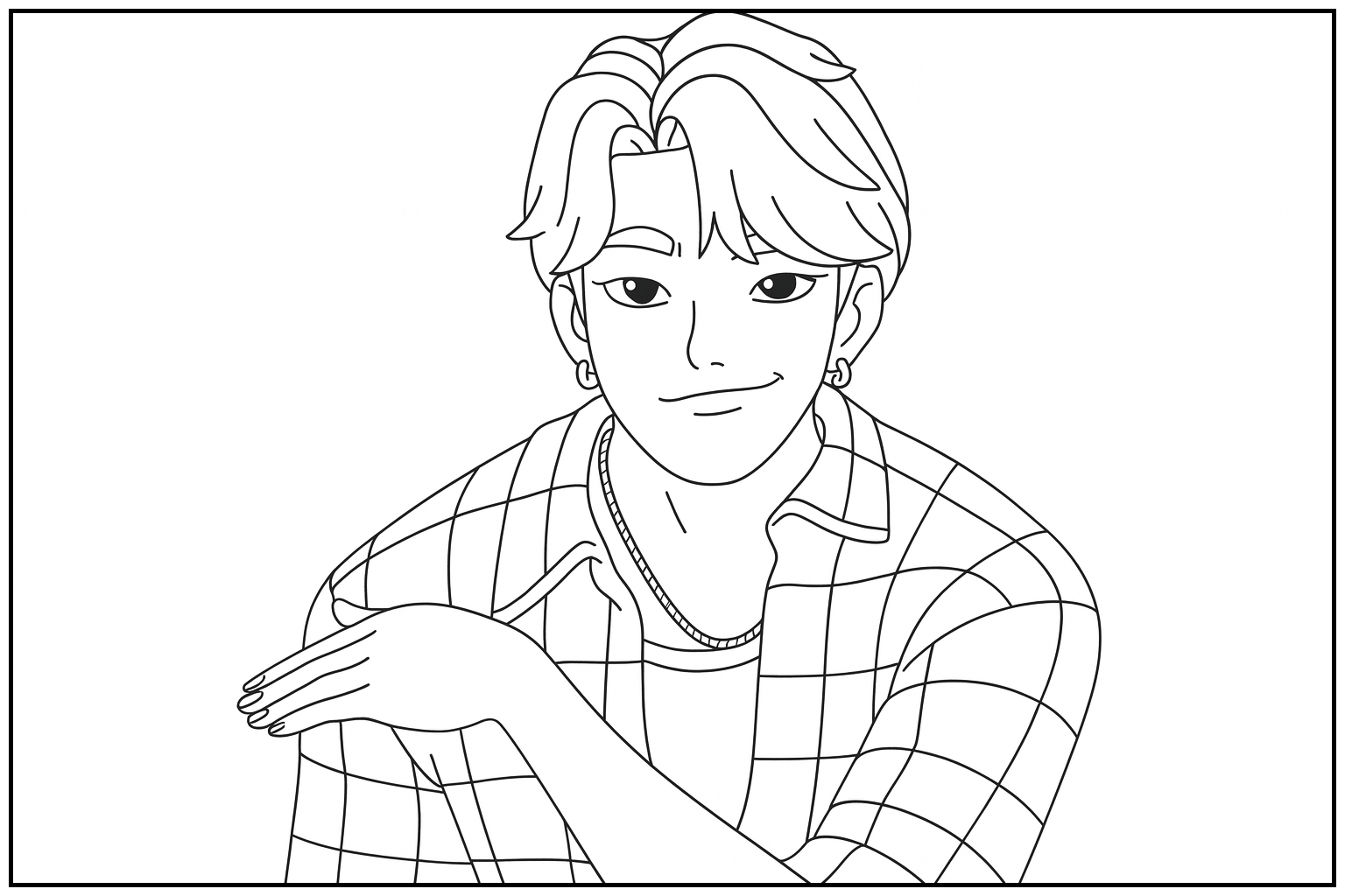 KPop Demon Hunters Jinu in a dramatic pose, blending K-pop glamor with ...